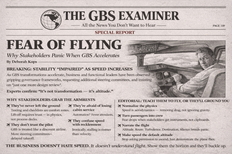 Fear of Flying: Why Stakeholders Resist Speed in GBS Transformation ...